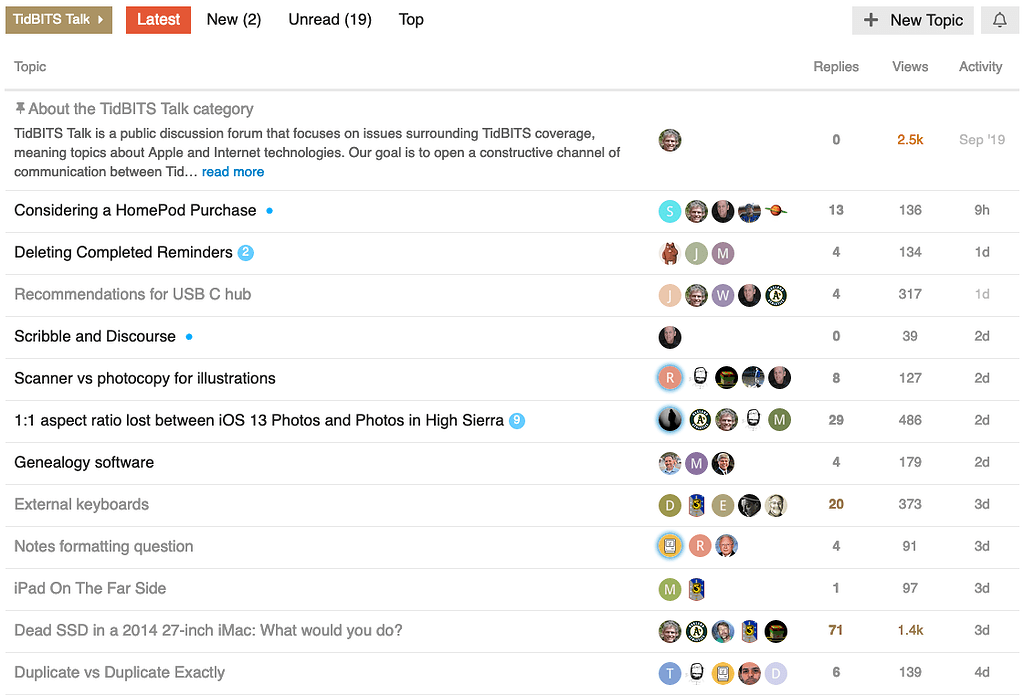 "last visit" marker (was: Change to user interface?) - Site Feedback - TidBITS Talk