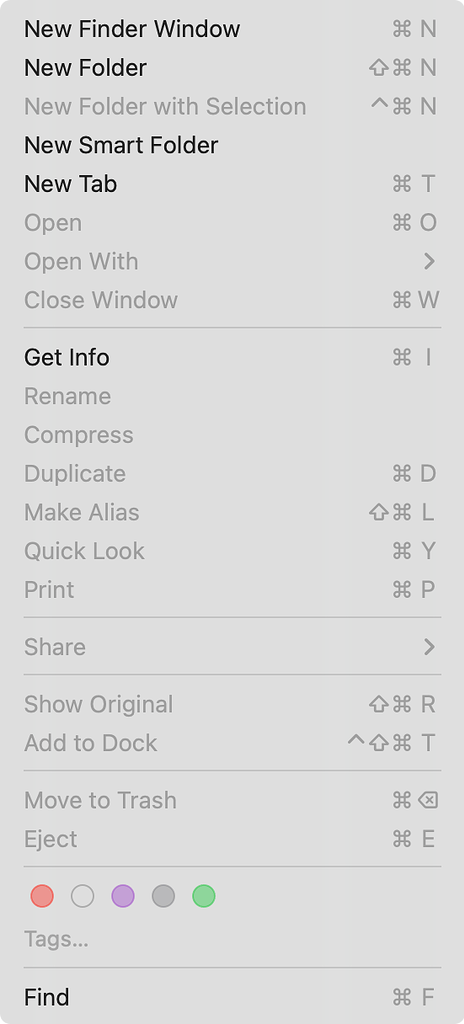 How to restore black keyboard shortcuts in menus - TidBITS Talk ...