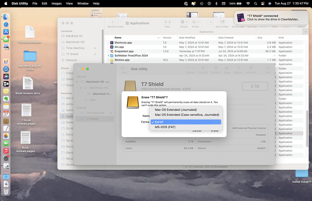 How do I format Samsung Shield T - TidBITS Talk - TidBITS Talk