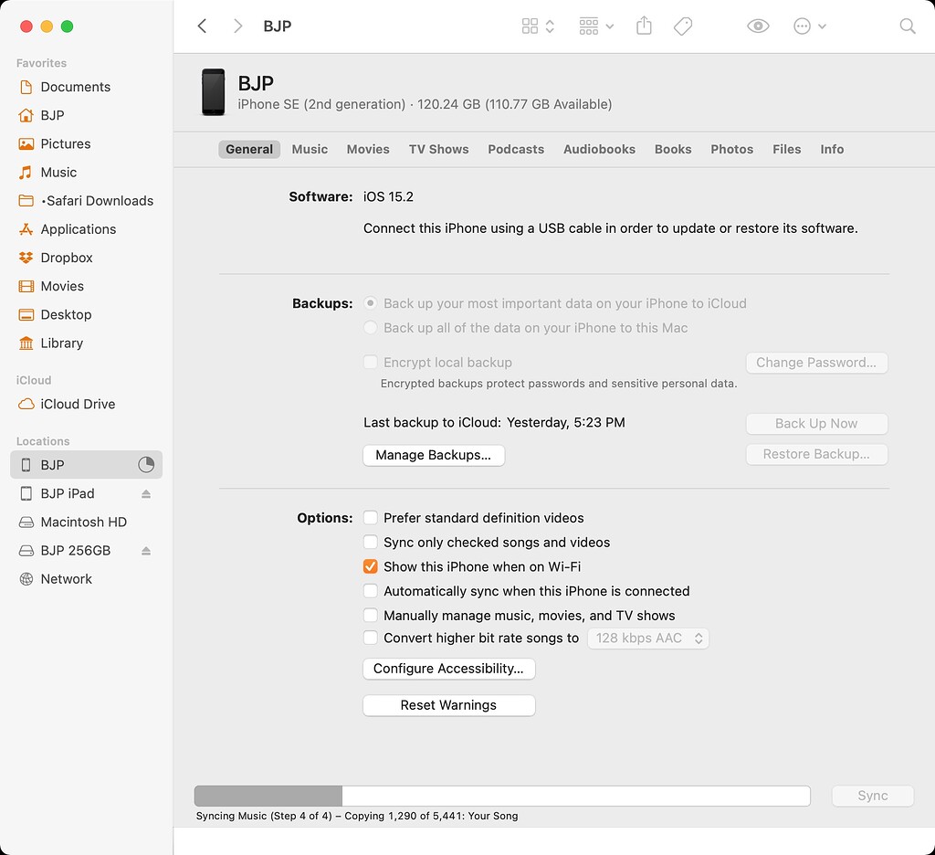 Sync music issues - TidBITS Talk - TidBITS Talk