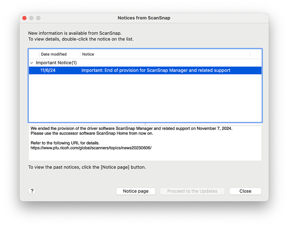 Fujitsu discontinues ScanSnap software support…again - TidBITS Talk - TidBITS Talk
