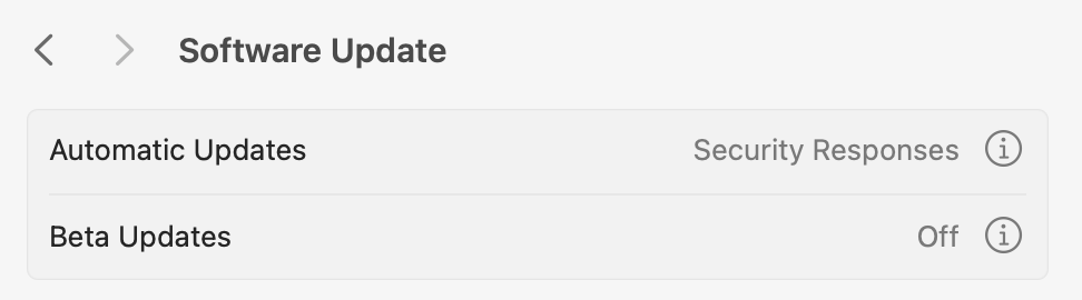 System Settings interface issues - TidBITS Talk - TidBITS Talk