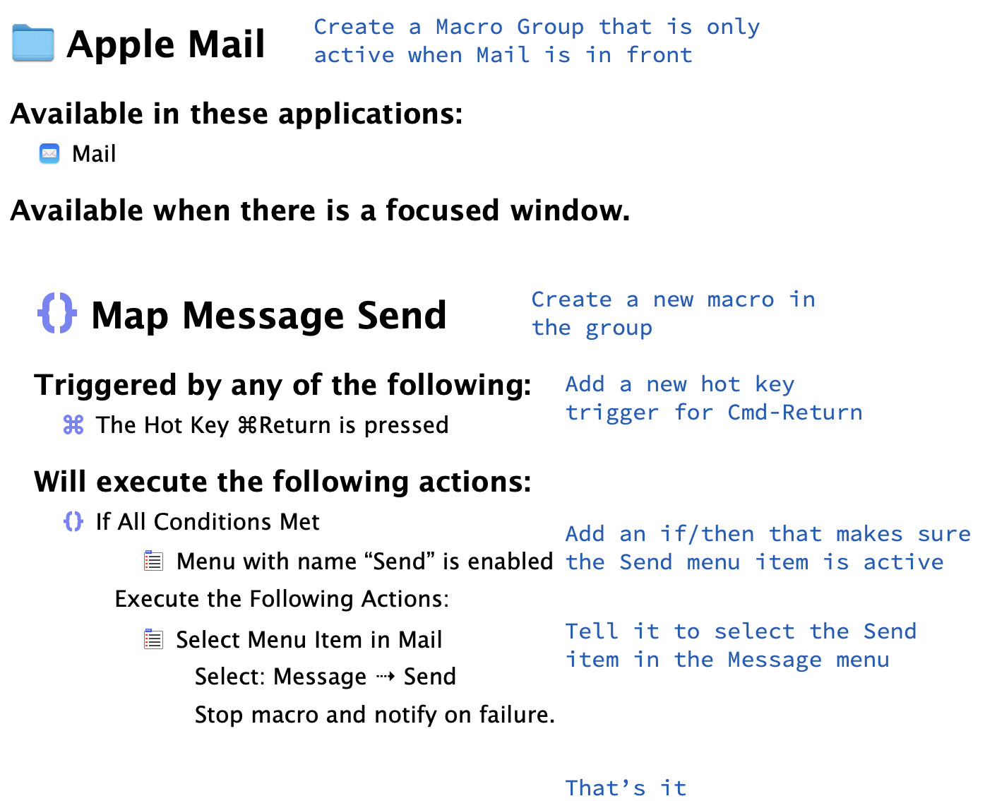 Overriding the default keyboard shortcut to Send in Mail? - Page 2 - TidBITS Talk - TidBITS Talk